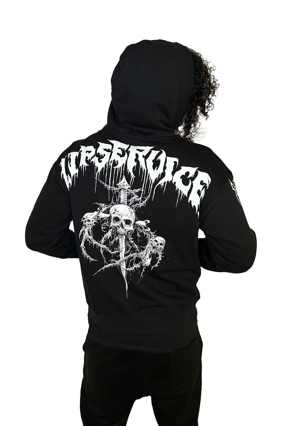 Lip Service Metal Dagger Zipper Hoodie-Tops-Lip Service