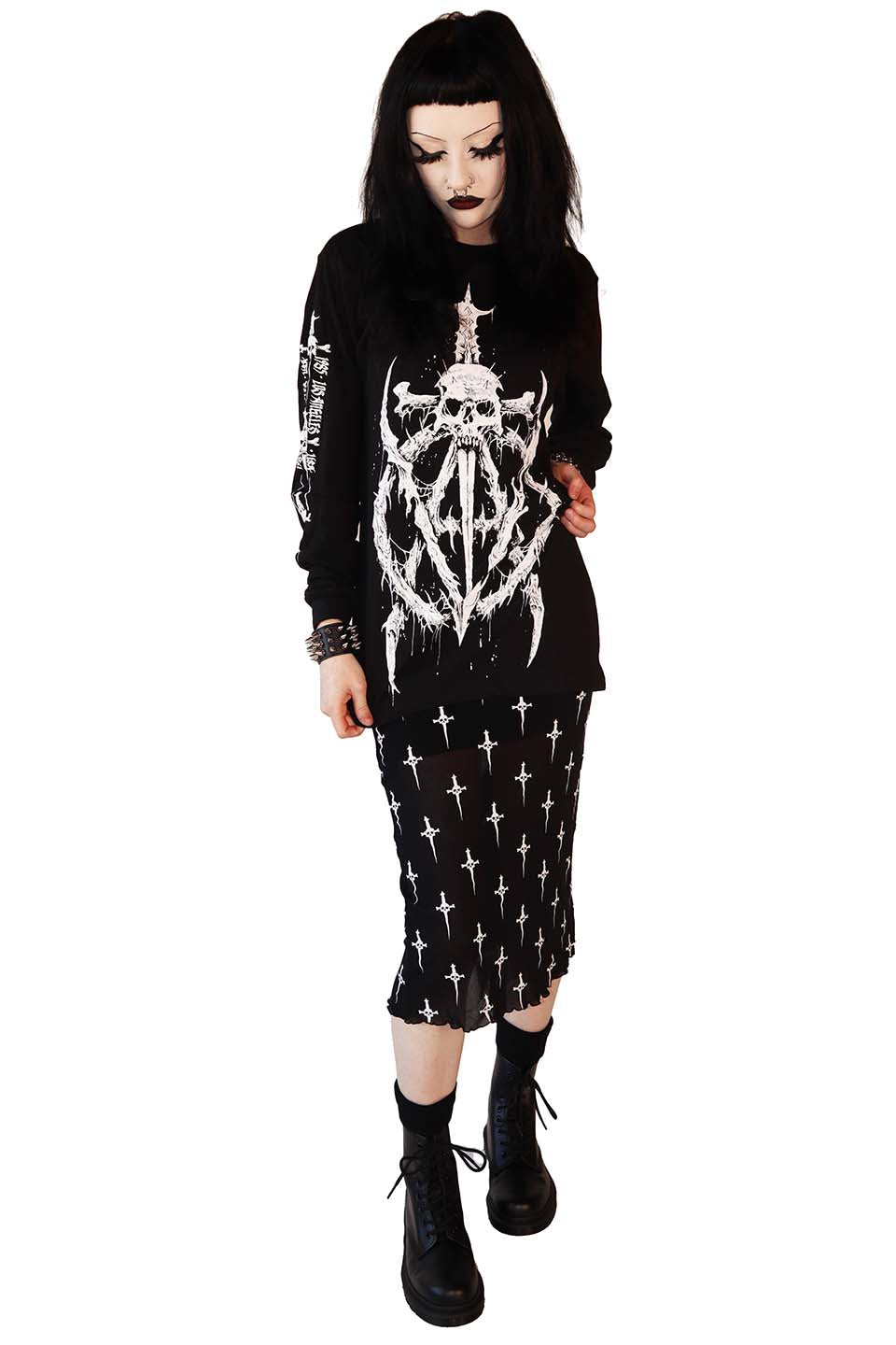 Riddick X Lip Service Vegan Anarchy Long Sleeve T-shirt-Tops-Lip Service