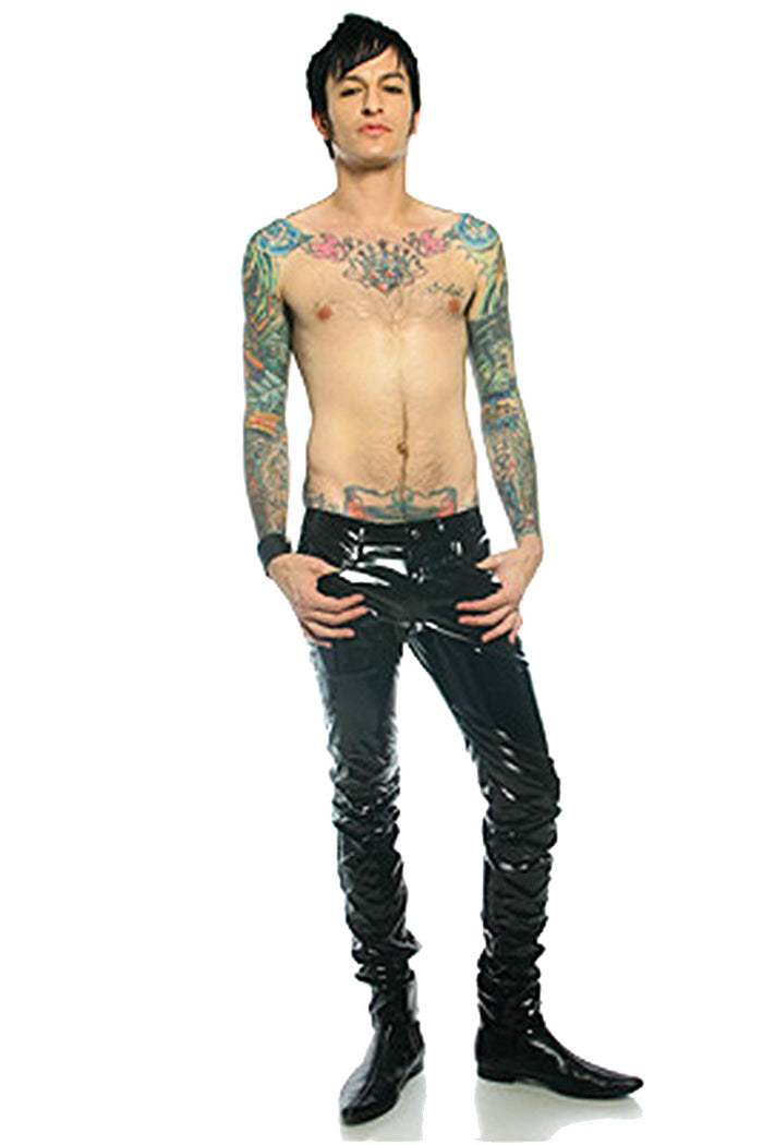 Skinny PVC Vinyl Stretch Jeans-Bottoms-Lip Service
